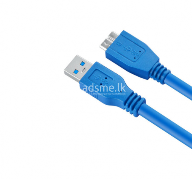 1m USB 3.0 AM to micro-B External HDD Hard Drive Disk adapter Charging ...